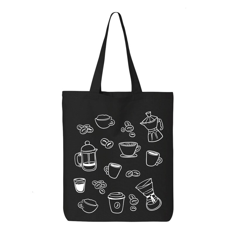 Coffee Tote Bag Coffee Lover Friendly Bag Shopping Bag | Etsy