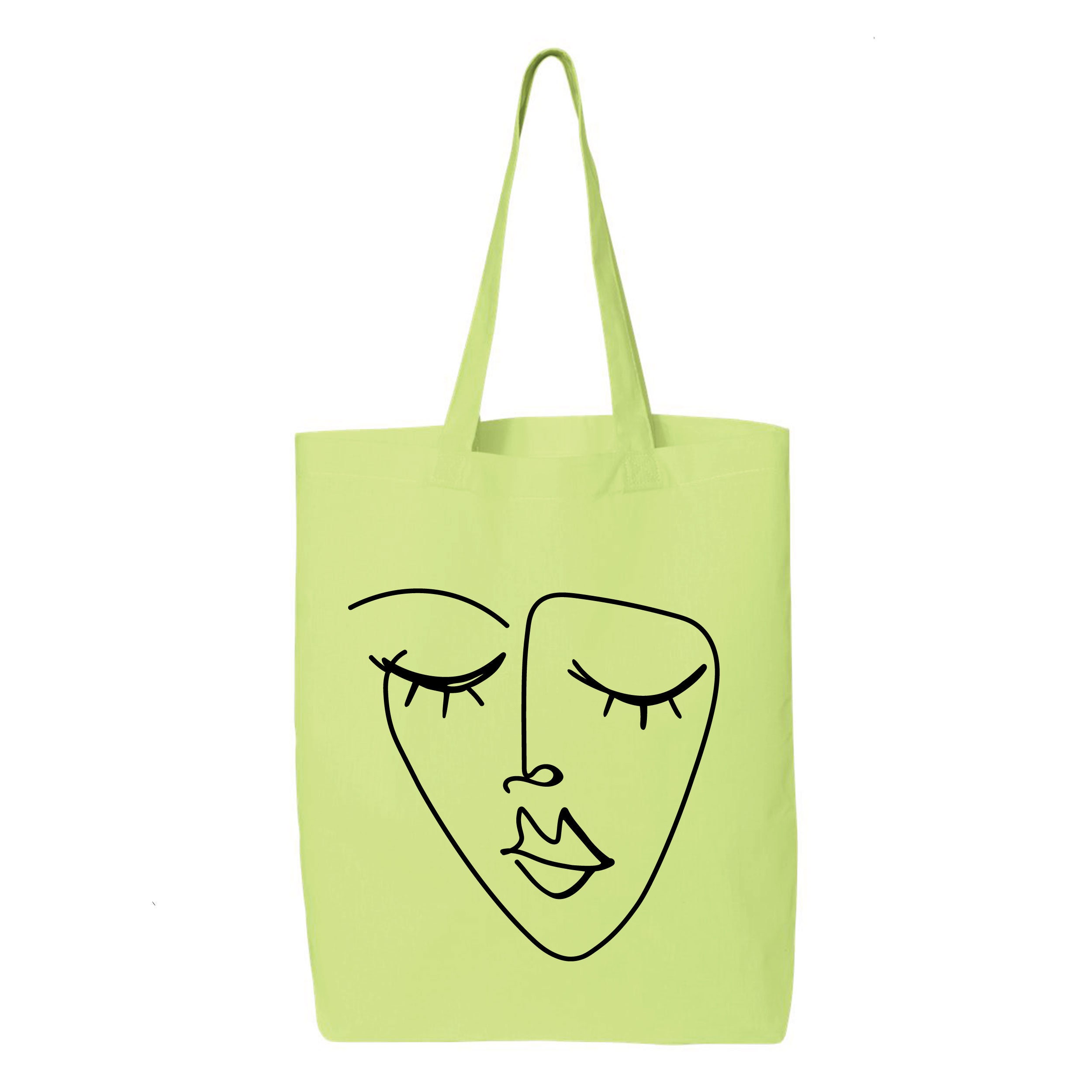 One Line Face Tote Bag Grocery Bag Shopping Bag Friendly | Etsy