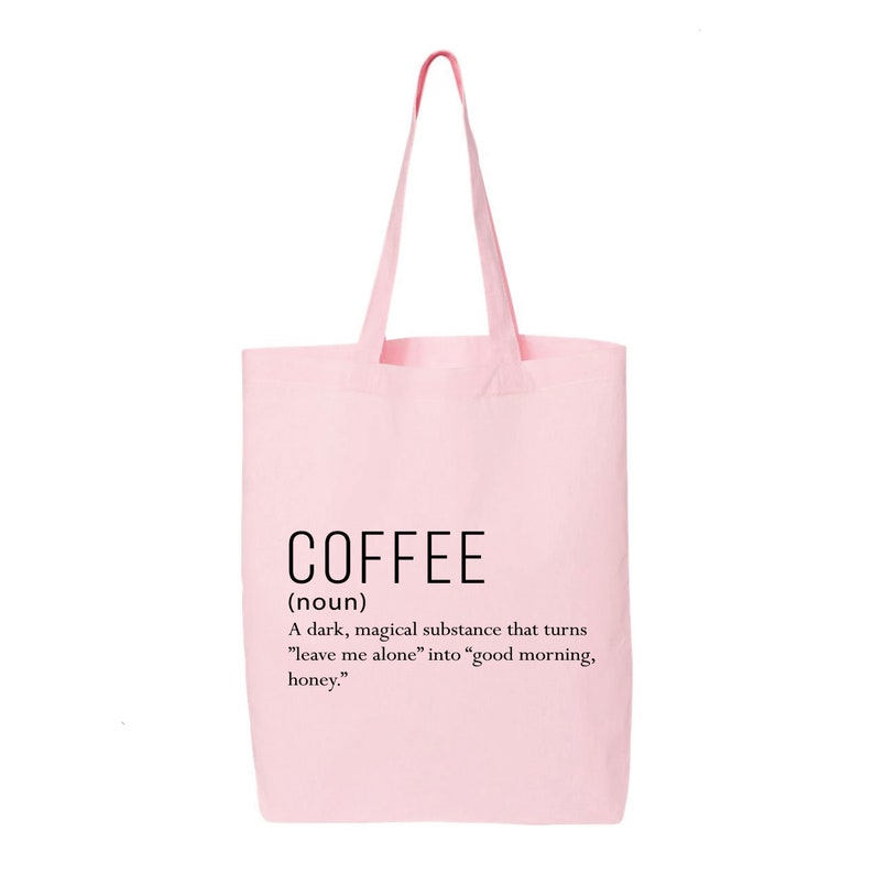 Coffee Tote Bag Friendly Bag Minimal Tote Bag Farmers - Etsy
