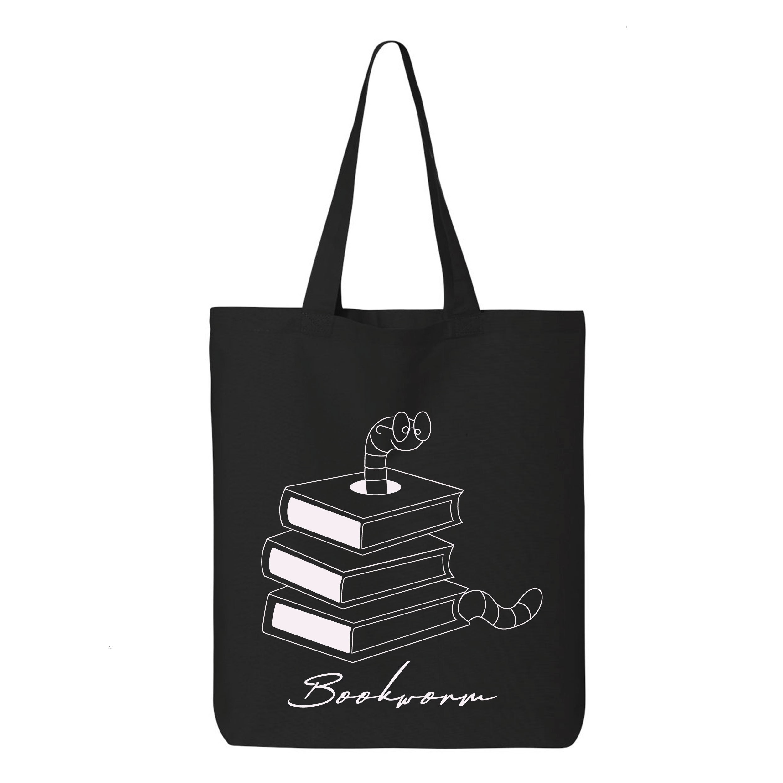 Bookworm Tote Bag Reading Bag Book Tote Library Bag | Etsy