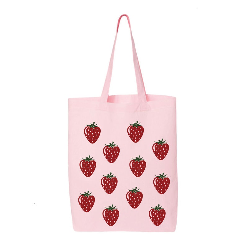 Strawberry Tote Bag Friendly Bag T For Her Farmers Etsy
