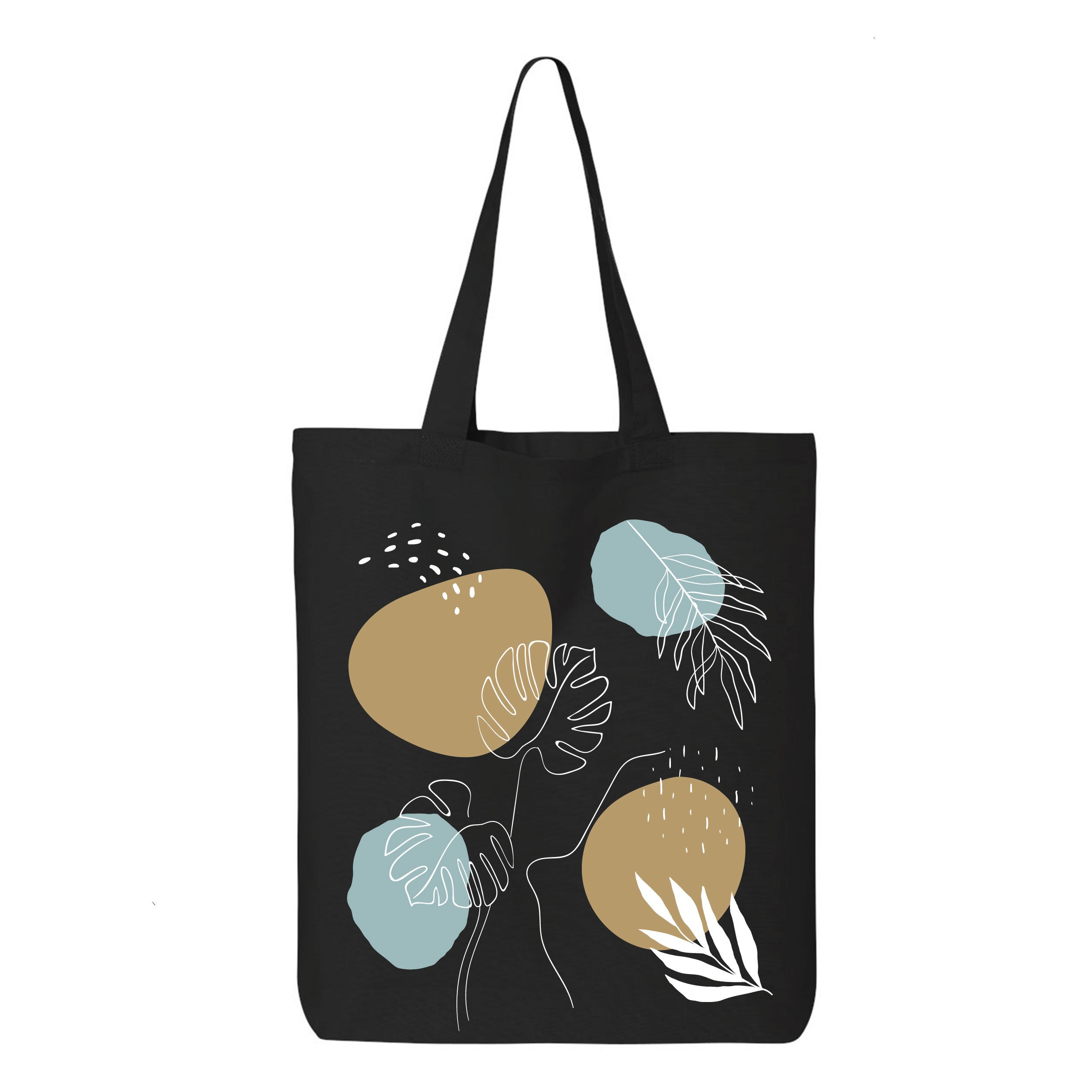 Minimal Art Tote Bag One Line Drawing Abstract Flowers | Etsy