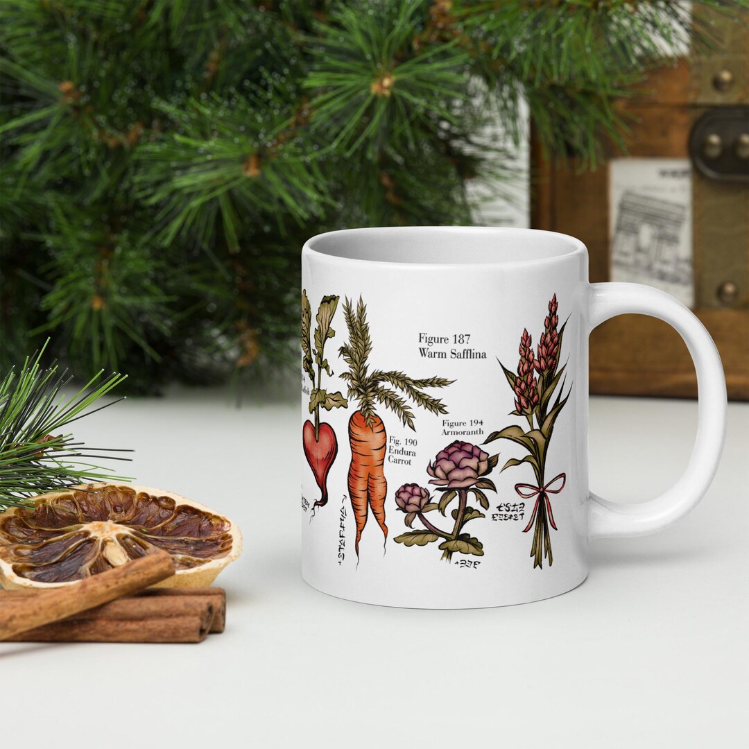 Hyrule Flora Mug, Botanic Plant Mug for Plant Lovers, Plant Lover ...