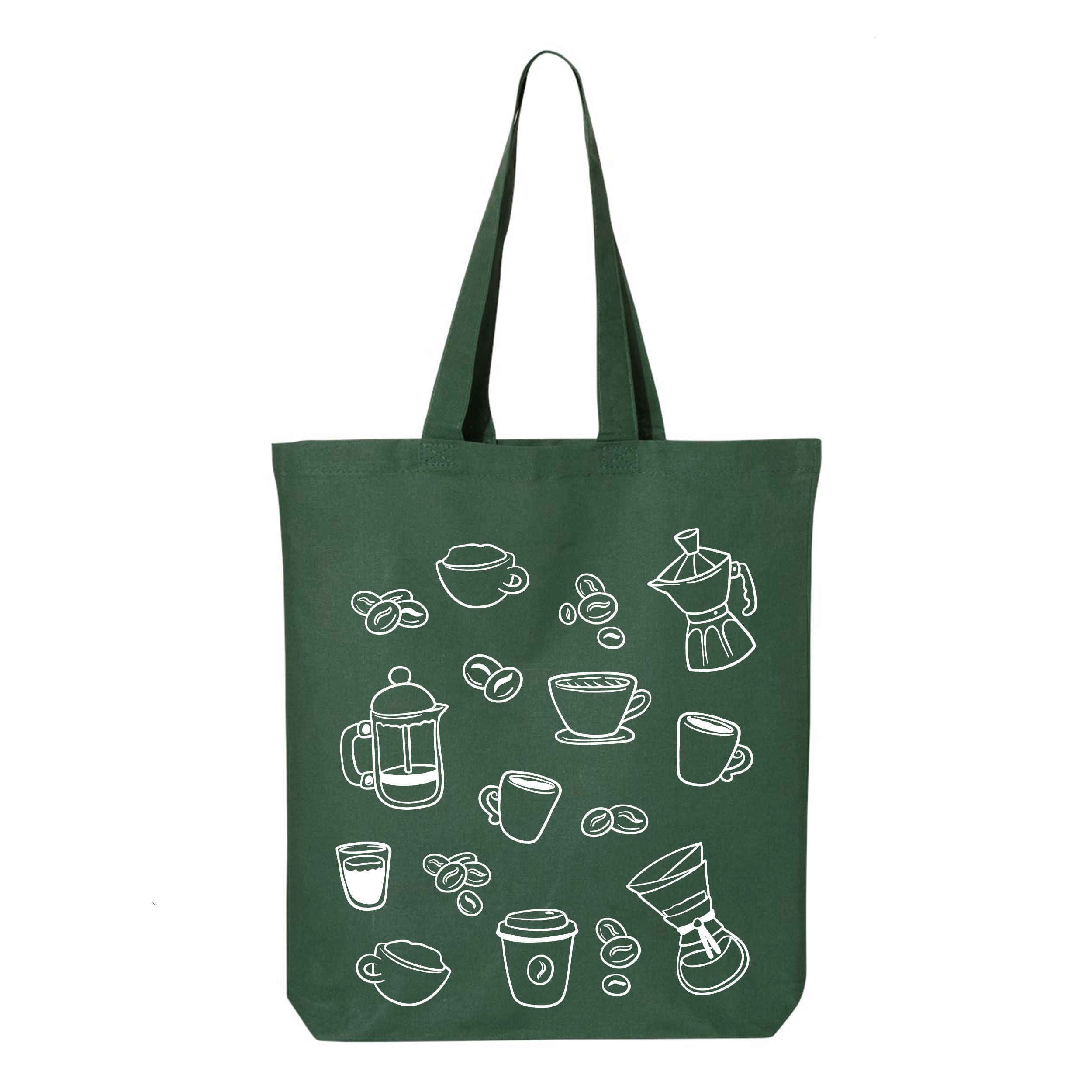 Coffee Tote Bag Coffee Lover Friendly Bag Shopping Bag | Etsy