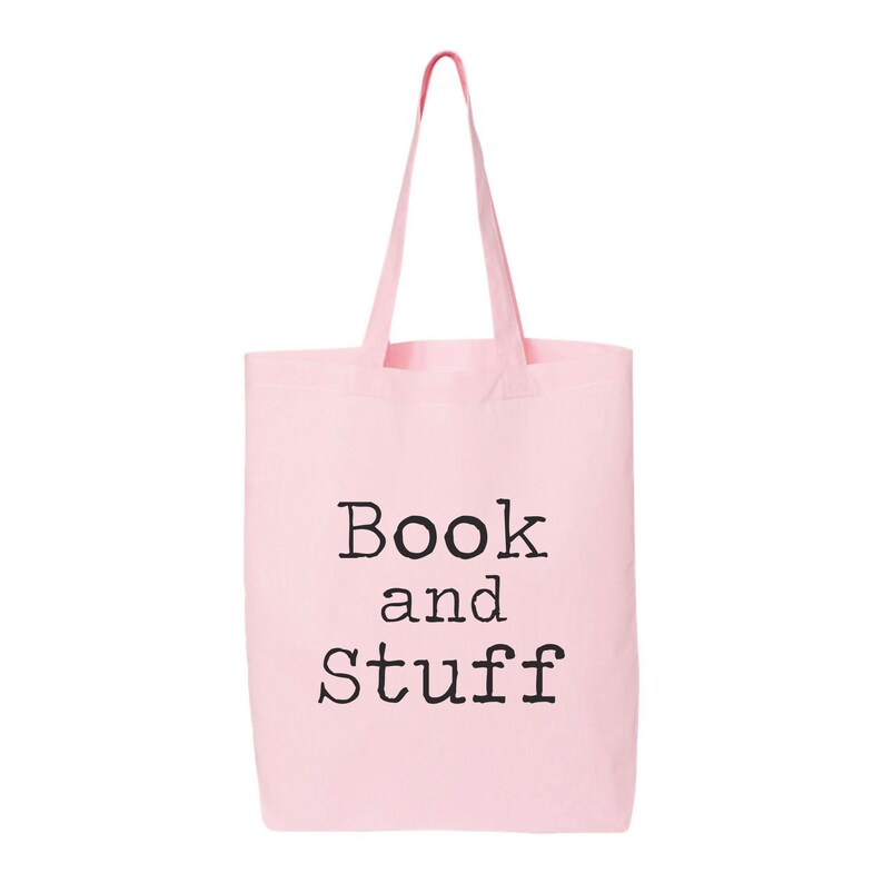 Books and Stuff Tote Bag Book Lover Book Bag Gift for Her - Etsy