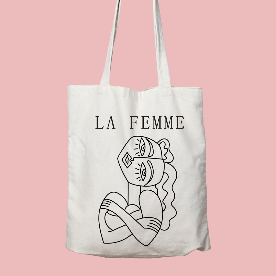 La Femme Tote Bag, Shopping Bag, Feminist Tote,shoulder Bag, Gift for ...