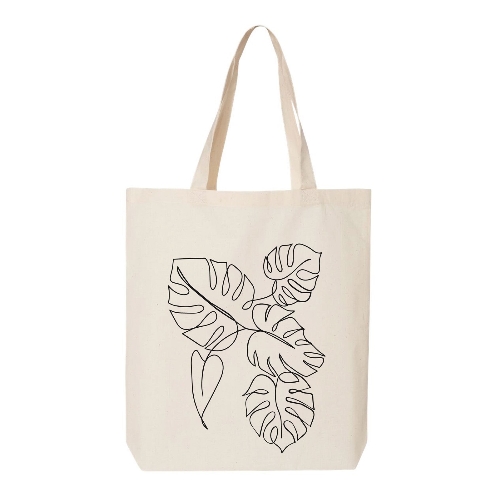 Botanic Leaf Tote Bag Friendly Bag Shopping Bag Plant | Etsy