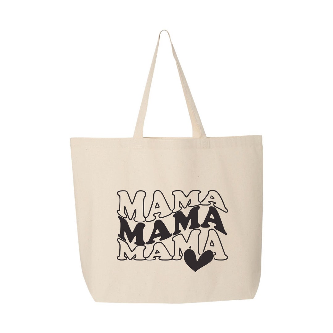 Mama Tote Bag, Gift for Mothers Day,retro Mama Bag,mama Bear, Canvas ...