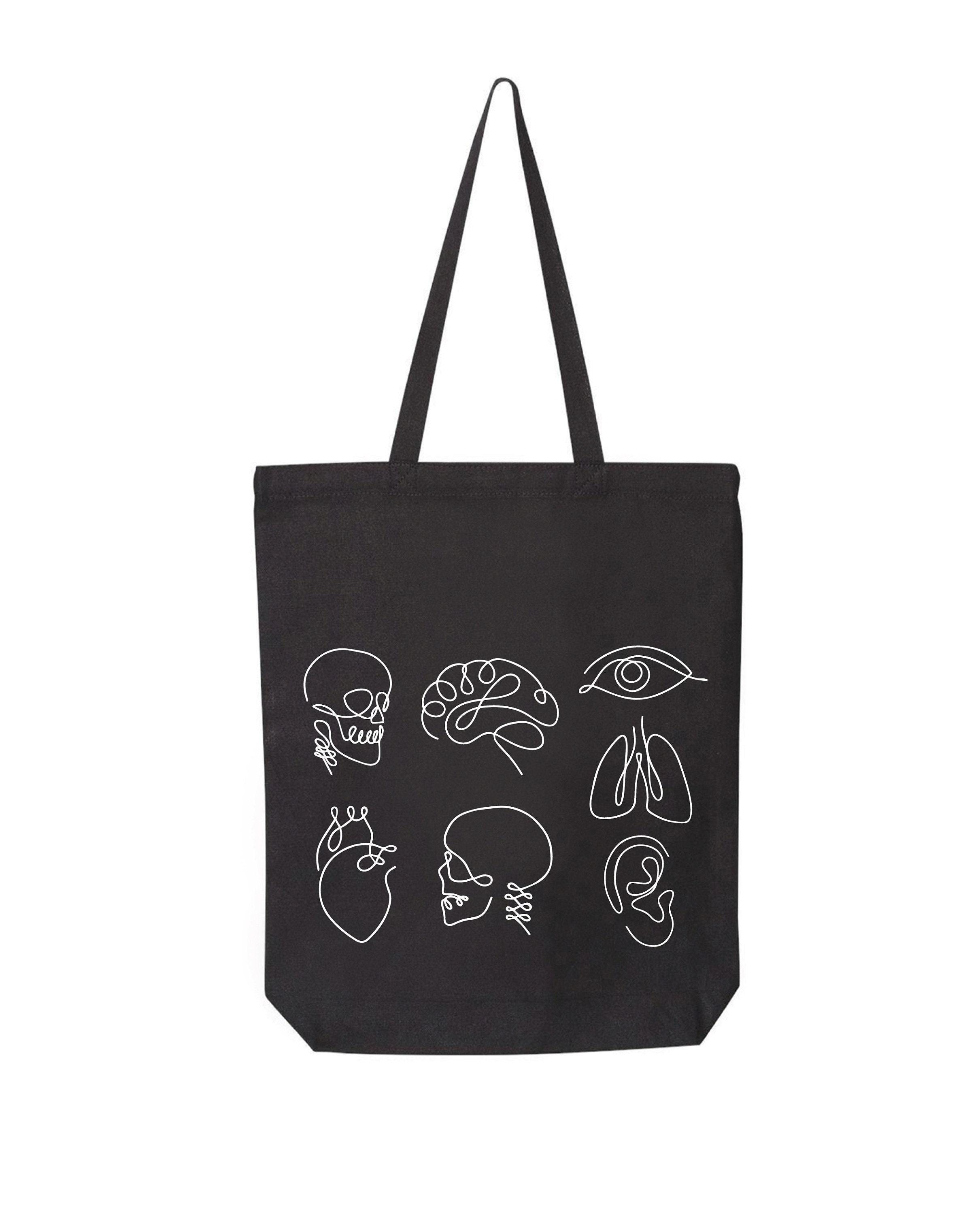 Human Anatomy Cotton Tote Bag: Medical Student Gift - Etsy