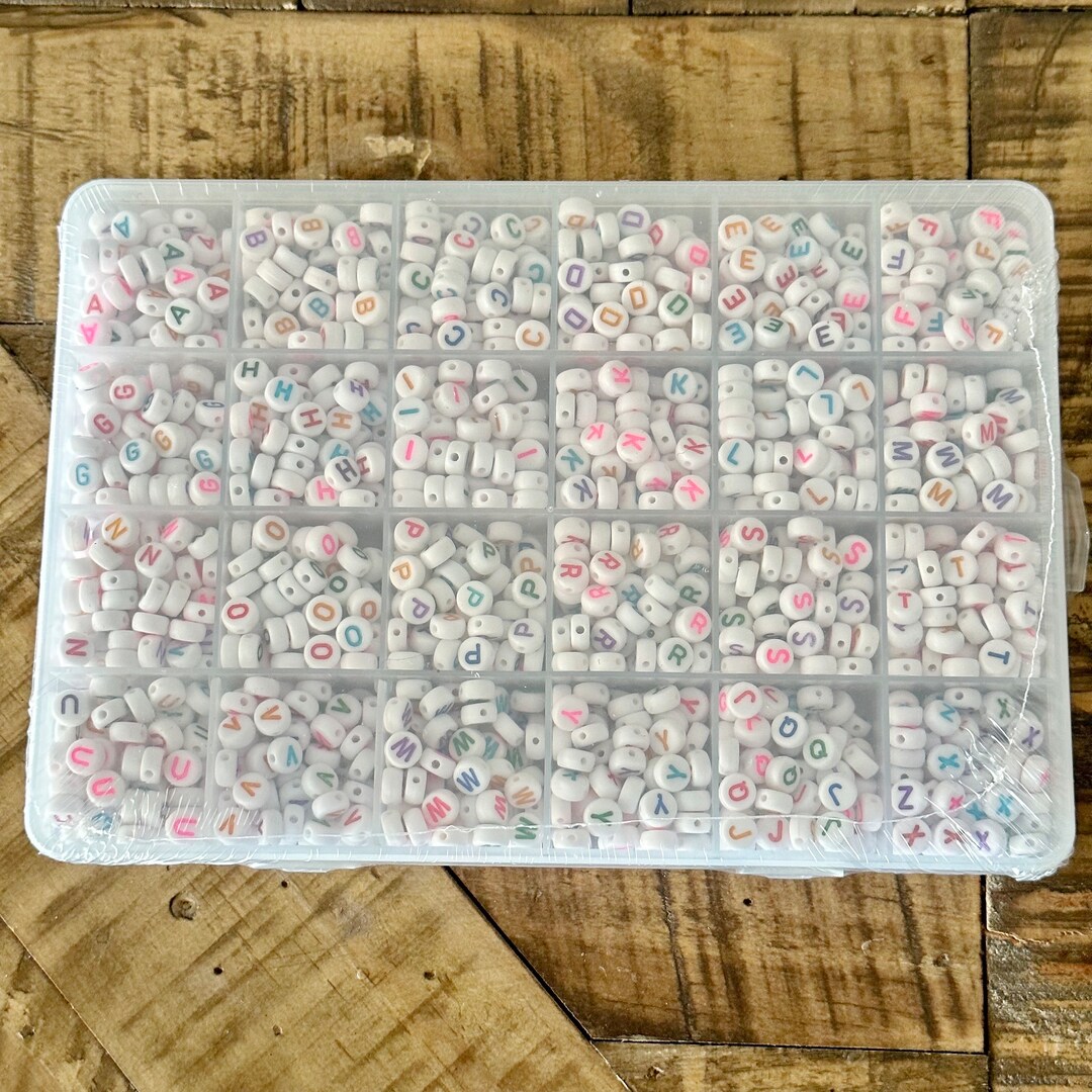 7mm A to Z Acrylic Letter Bead Kit - Alphabet - Etsy