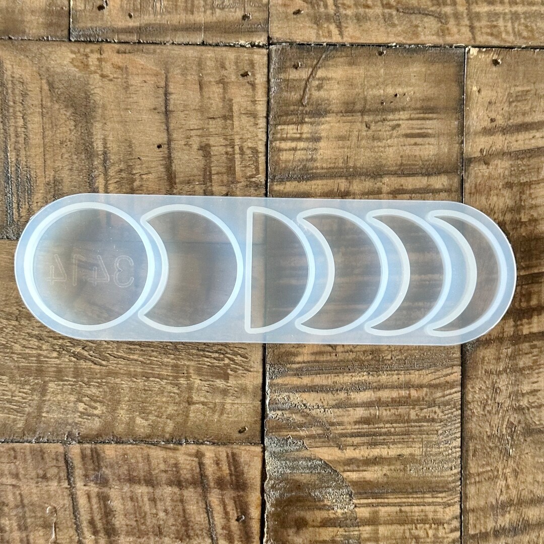 Moon Phases Silicone Mold - Epoxy - Resin - Full Moon - Crescent Moon ...