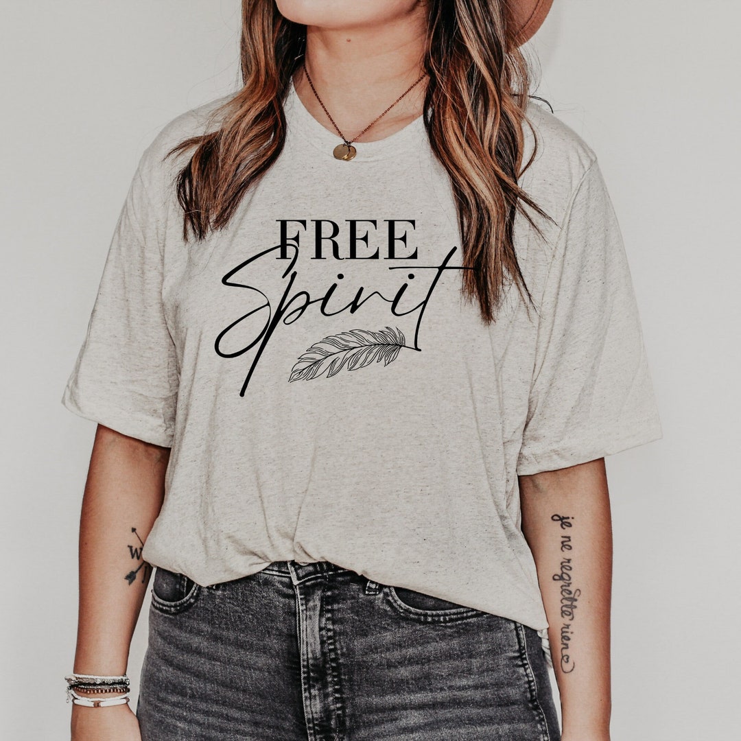 Free Spirit T-shirt | Free Spirit Shirt | Feather | Boho Tshirt ...