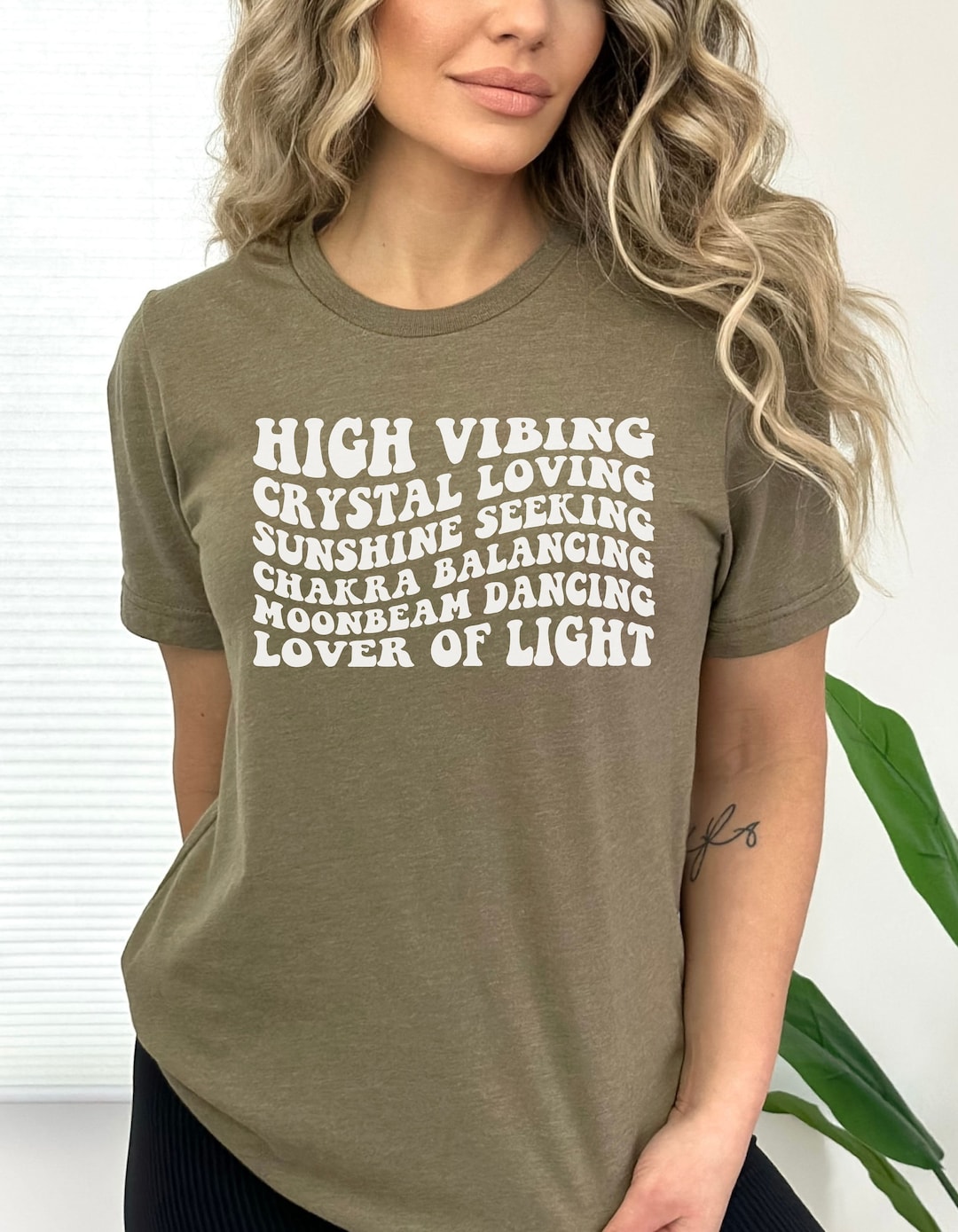 High Vibing T-shirt | Crystal Loving | Sunshine Seeking | Chakra ...