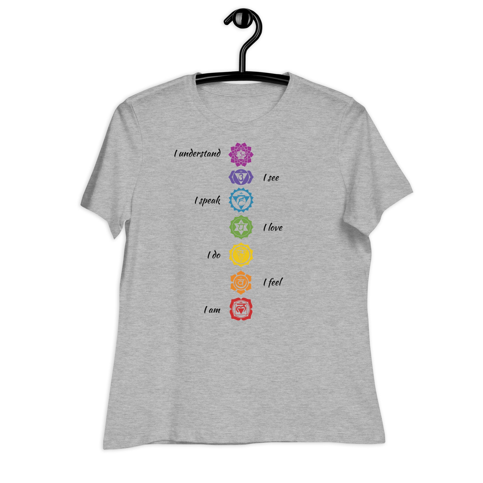 Chakras Tshirt | Chakras Tee | Chakra Symbols | Namaste | Aligned | Yoga Tee | Zen | I Am - Etsy