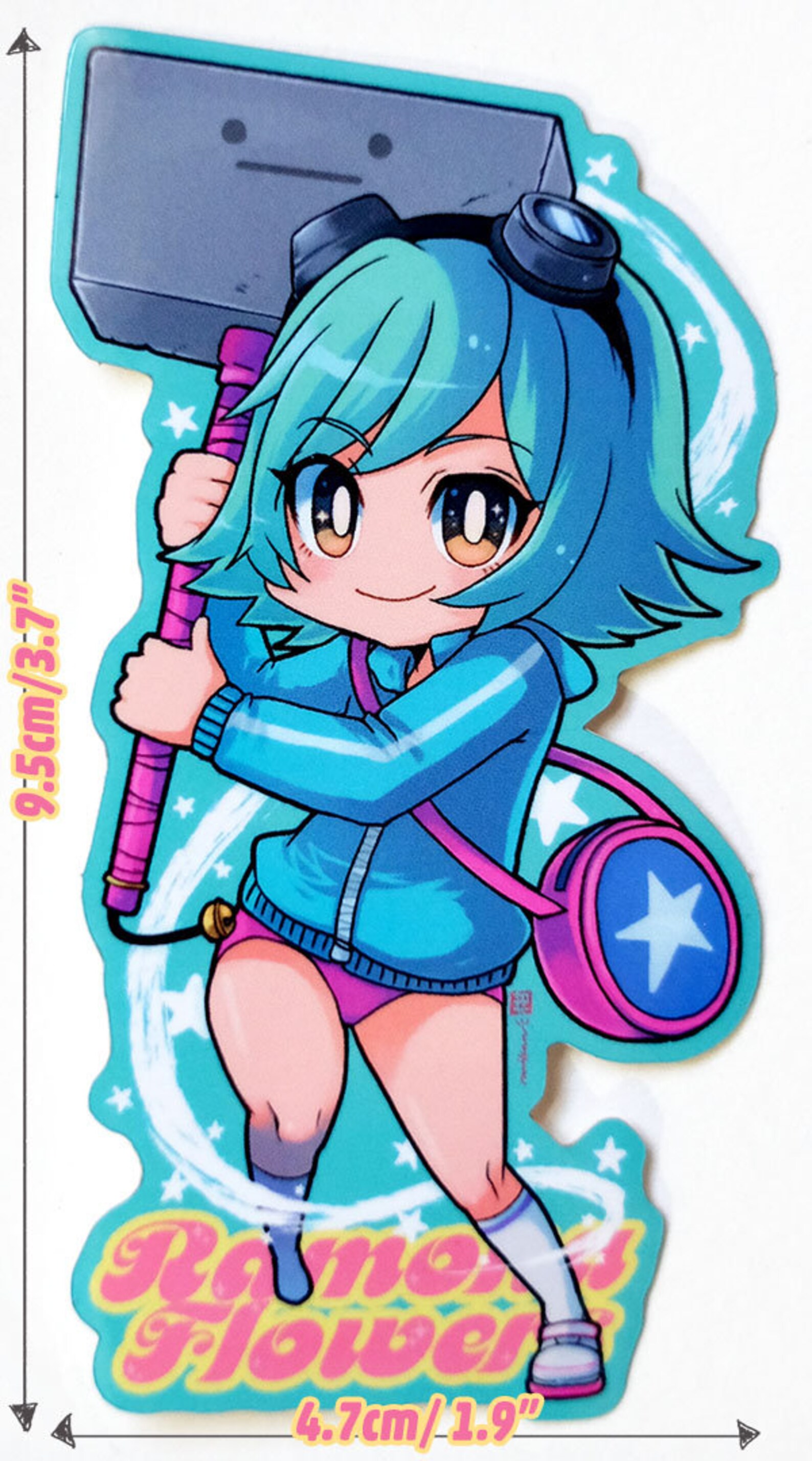 Scott Pilgrim Chibi Ramona Flores pegatinas de vinilo | Etsy