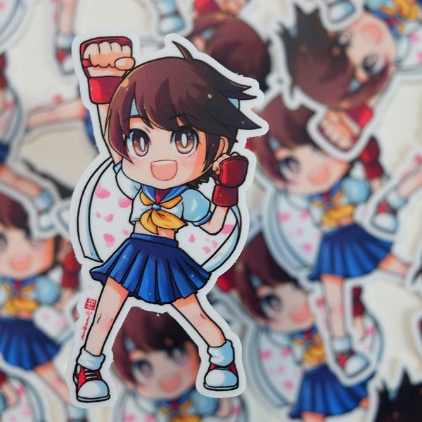 Street Fighter Sakura Decal - Etsy