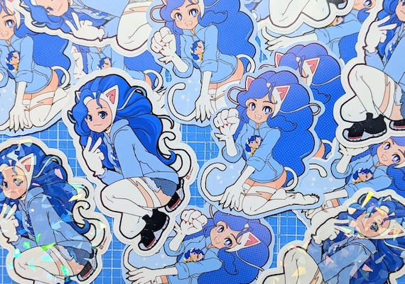 Darkstalkers Lucky Cat Felicia Hoodies Vinyl Stickers - Etsy