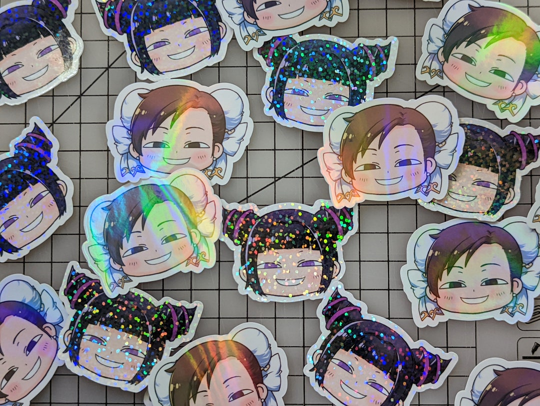 Heh Face/ Smug Face Holographic Vinyl Stickers - Etsy