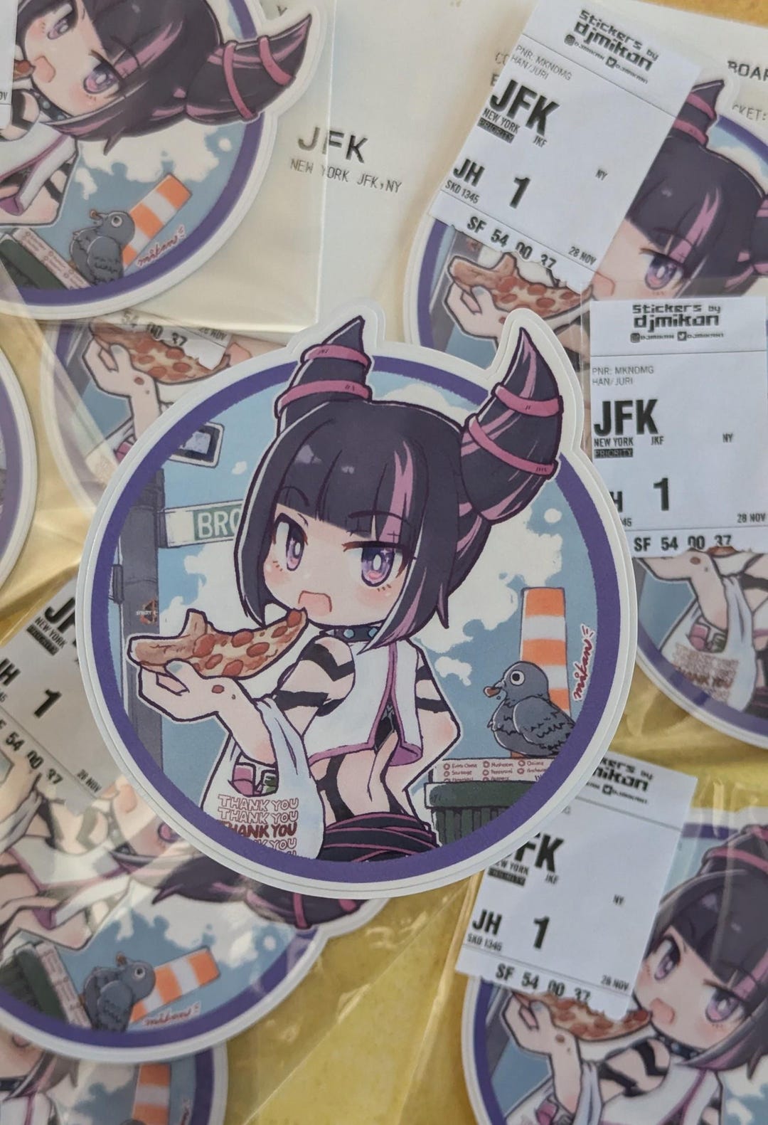 Street Fighter 6 Chibi Juri Circle Sticker - Etsy
