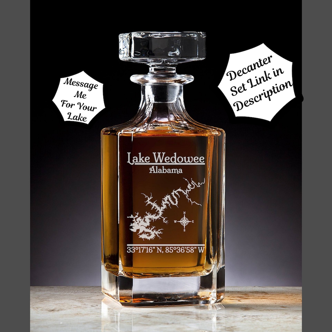 Lake Wedowee | Alabama | Whiskey Decanter | Personalized Barware ...