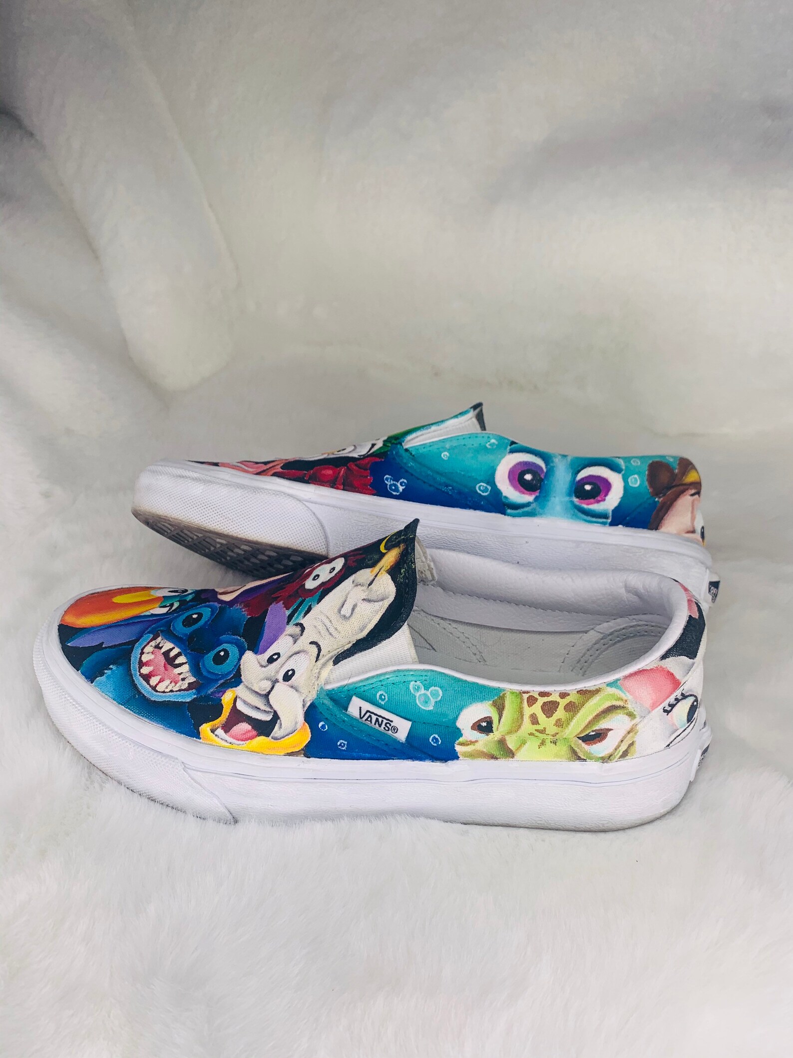 Hand Painted Disney Shoes Disney Character Shoes Disney Vans Hand ...