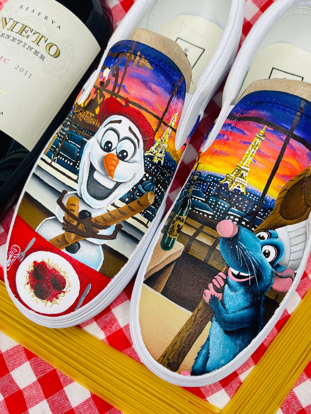 Hand Painted Disney Shoes Disney Adult Shoes Custom Disney Vans Olaf ...