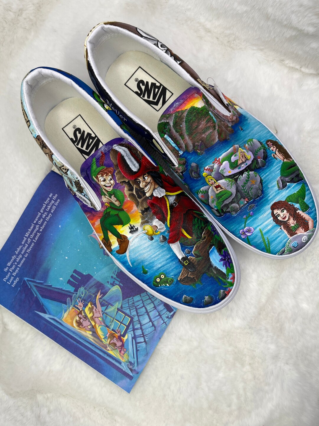 Hand Painted Disney Vans Custom Disney Shoes - Etsy