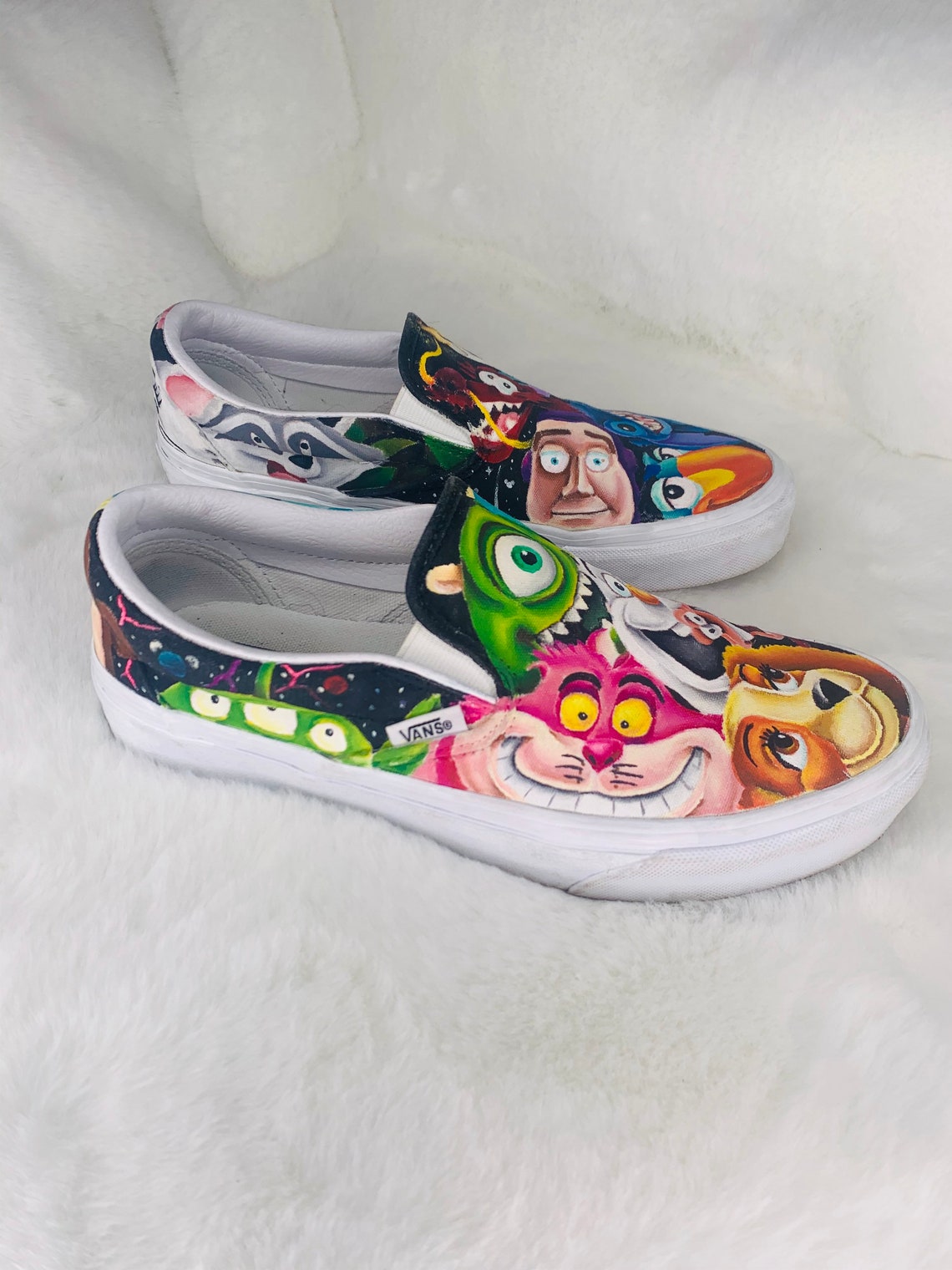 Hand Painted Disney Shoes Disney Character Shoes Disney Vans Hand ...