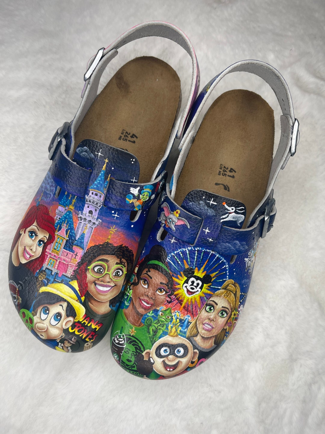 Hand Painted Disney Sandals Disney Birkenstocks Disney Shoes Disney ...