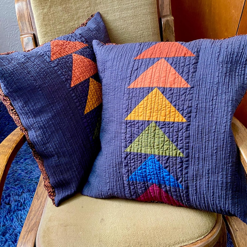 Quilted Throw Pillow - Etsy