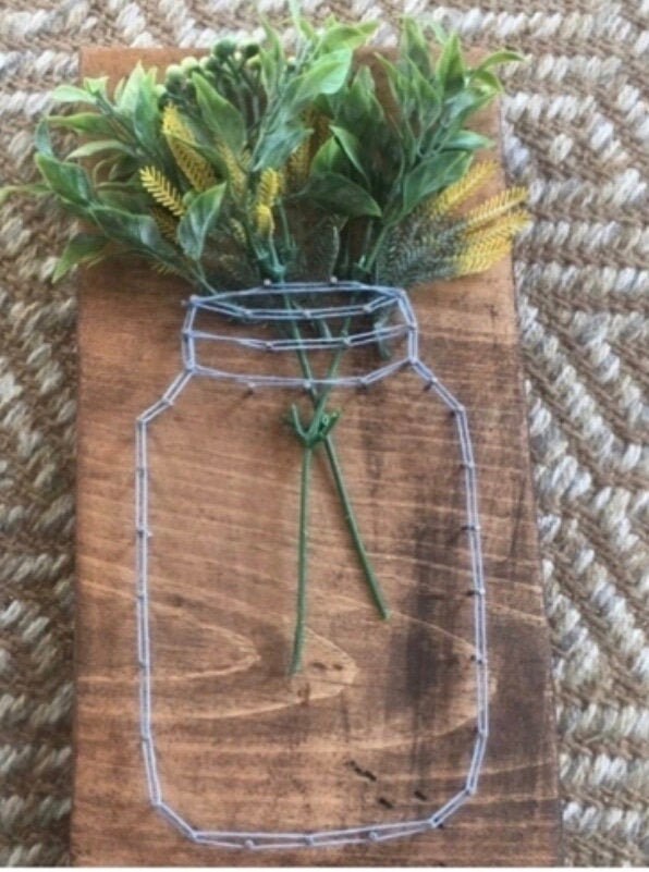 Mason Jar String Art - Etsy