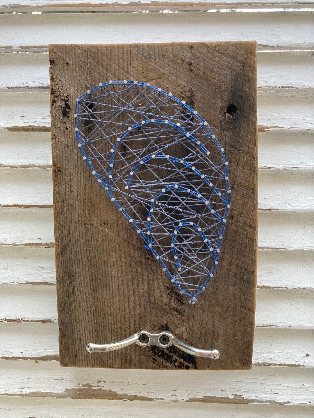 Mussel Shell String Art With Dock Cleat Hooks - Etsy