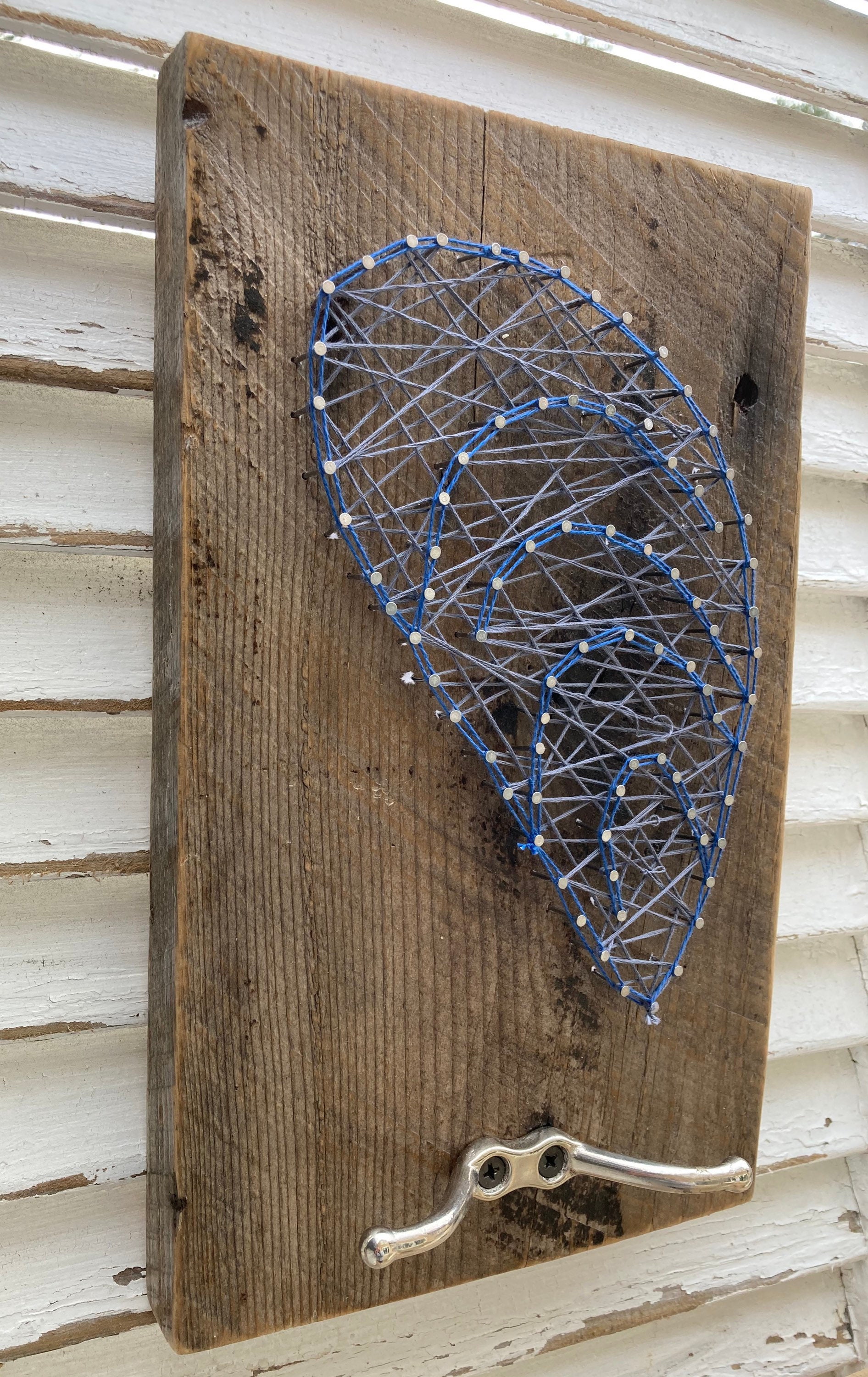 Mussel Shell String Art With Dock Cleat Hooks - Etsy