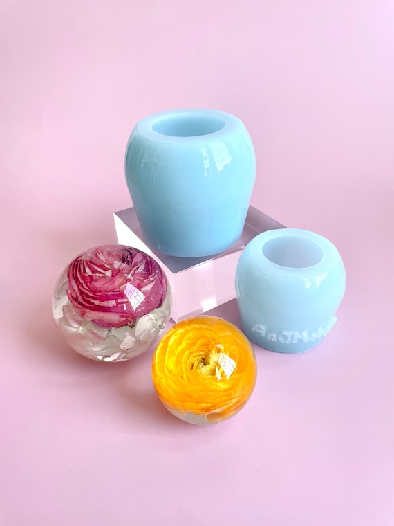 Large Sphere Silicone Molds // Free Standing Sphere Mold // | Etsy