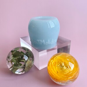 Large Sphere Silicone Molds // Free Standing Sphere Mold // Smooth and ...