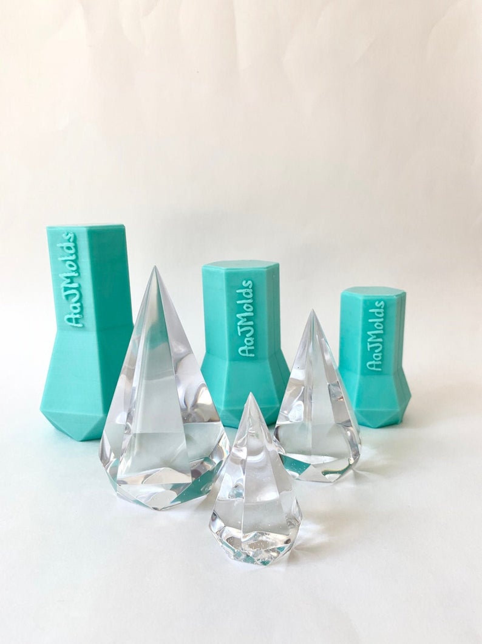 Diamond Shaped Ring Holder Mold Bundle // Silicone Molds for - Etsy