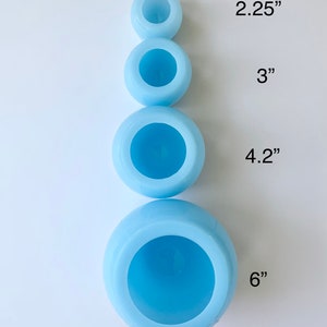 Large Sphere Silicone Molds // Free Standing Sphere Mold // Smooth and ...