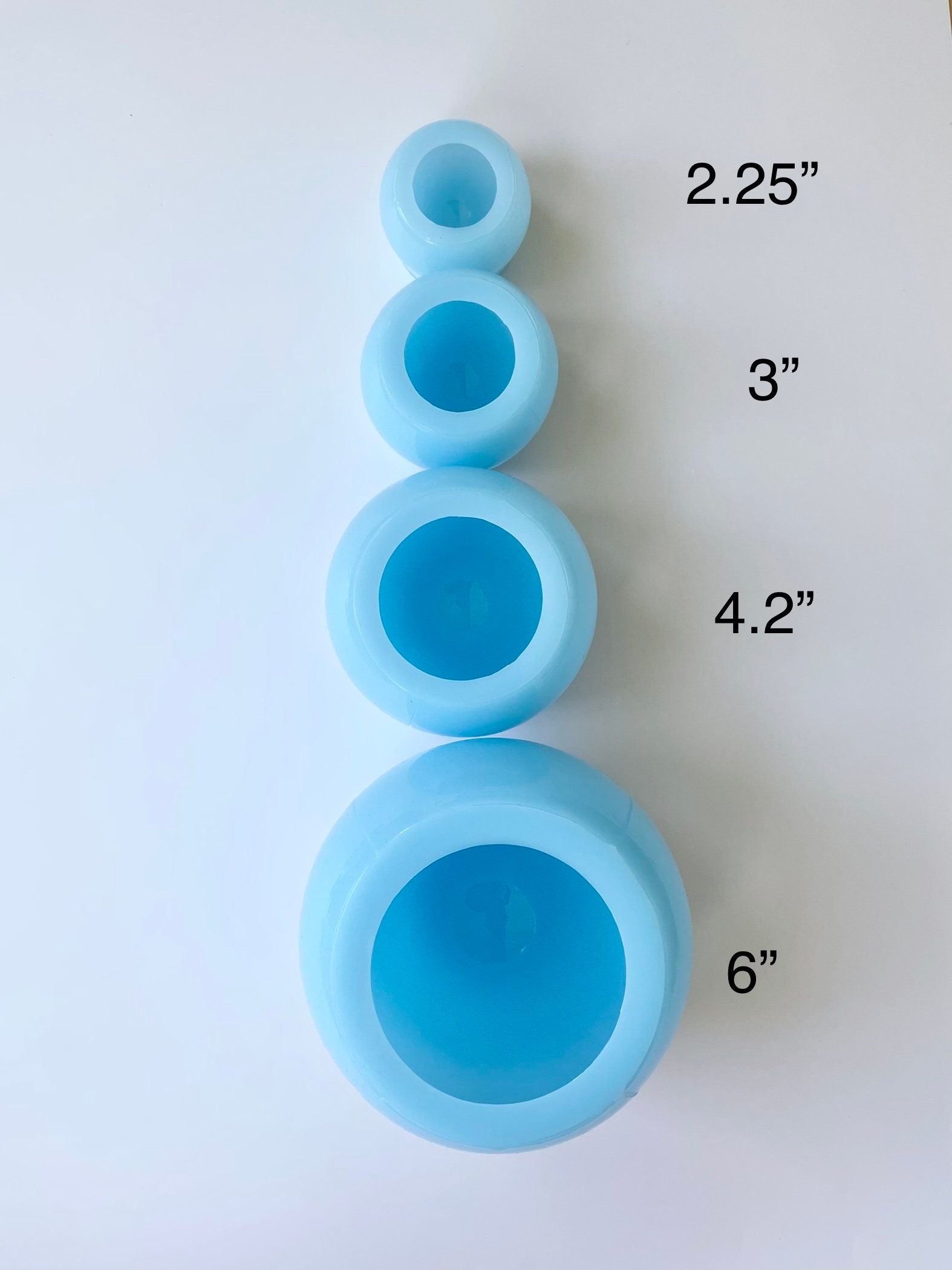 Large Sphere Silicone Molds // Free Standing Sphere Mold // - Etsy