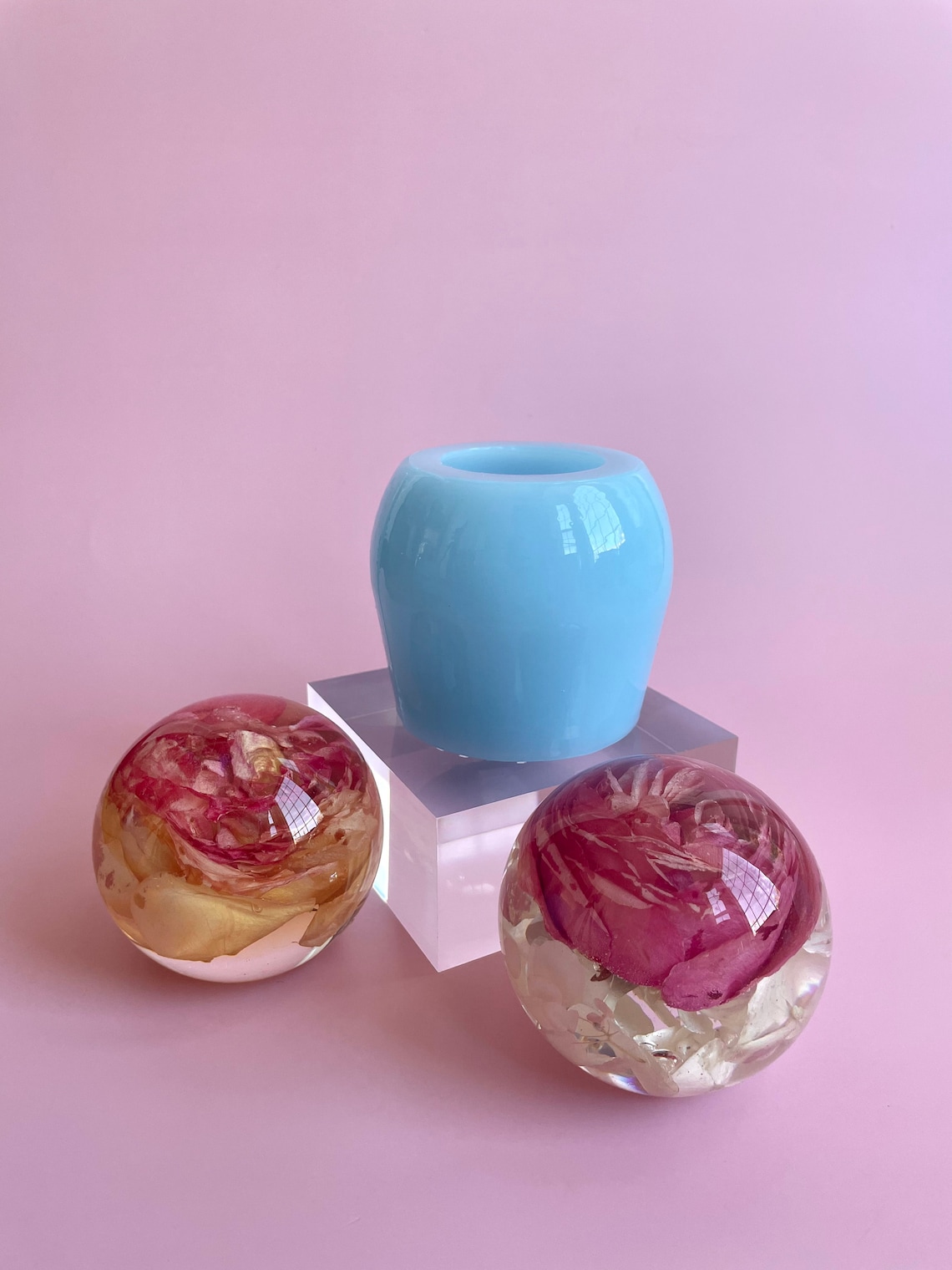 Large Sphere Silicone Molds // Free Standing Sphere Mold // - Etsy