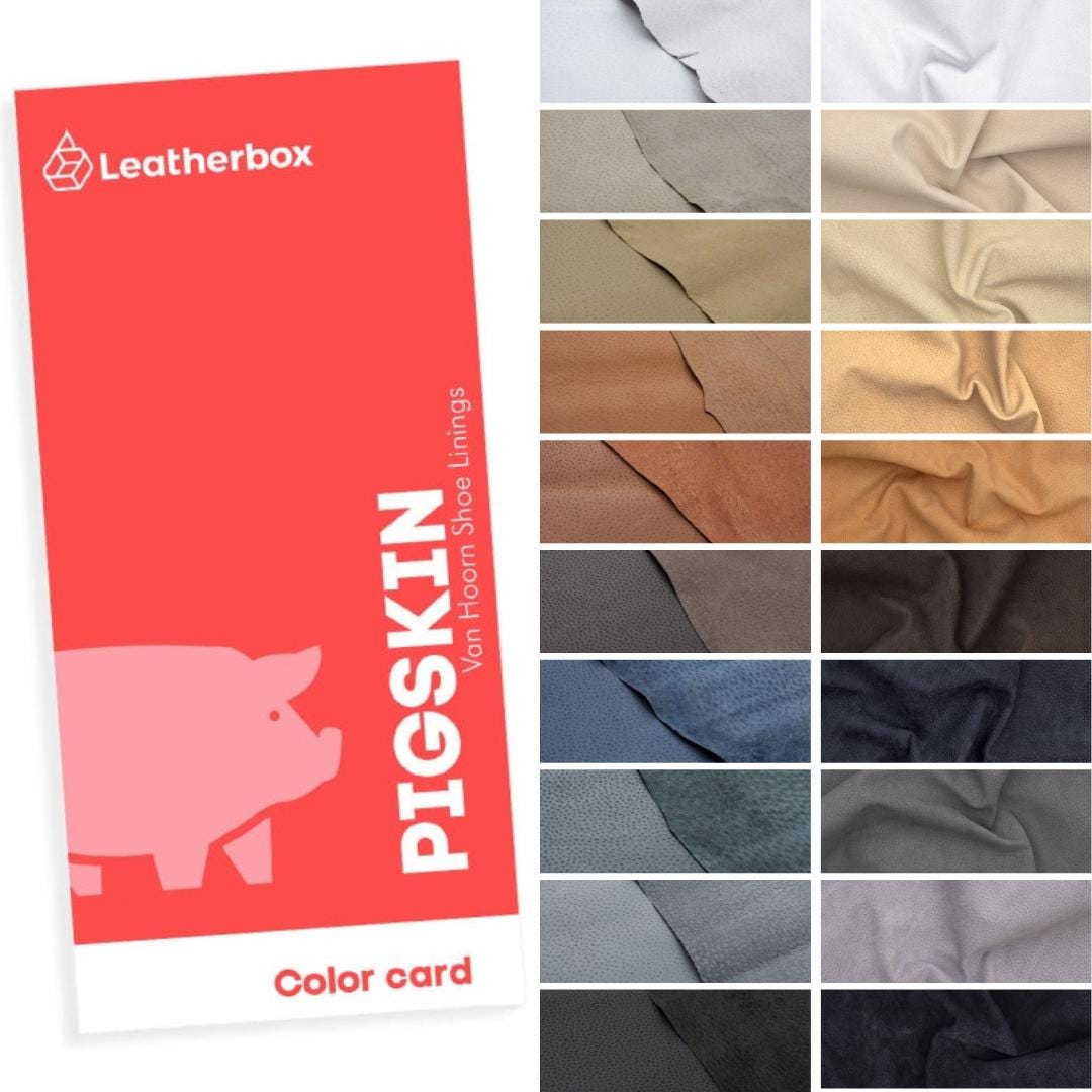 Color Chart | Pigskin Velour and Glazed | Leatherbox - Etsy