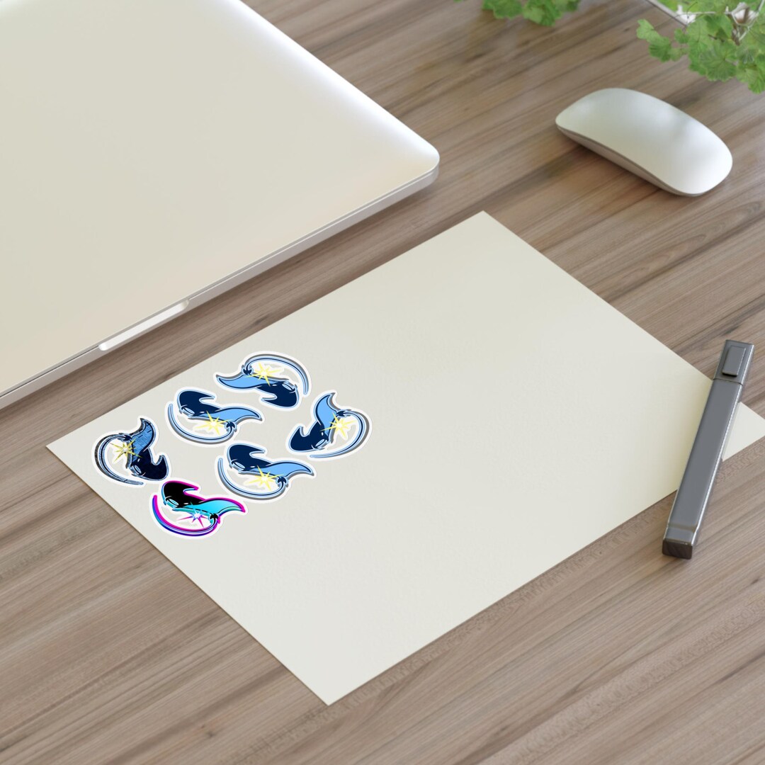 Mascot Manta Ray Sticker Pack, Set of Stickers for Laptops, Water ...