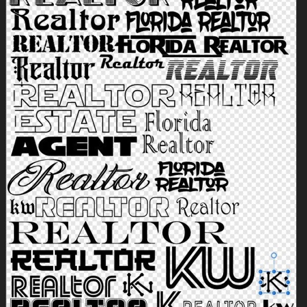 Realtor Font Svg - Etsy