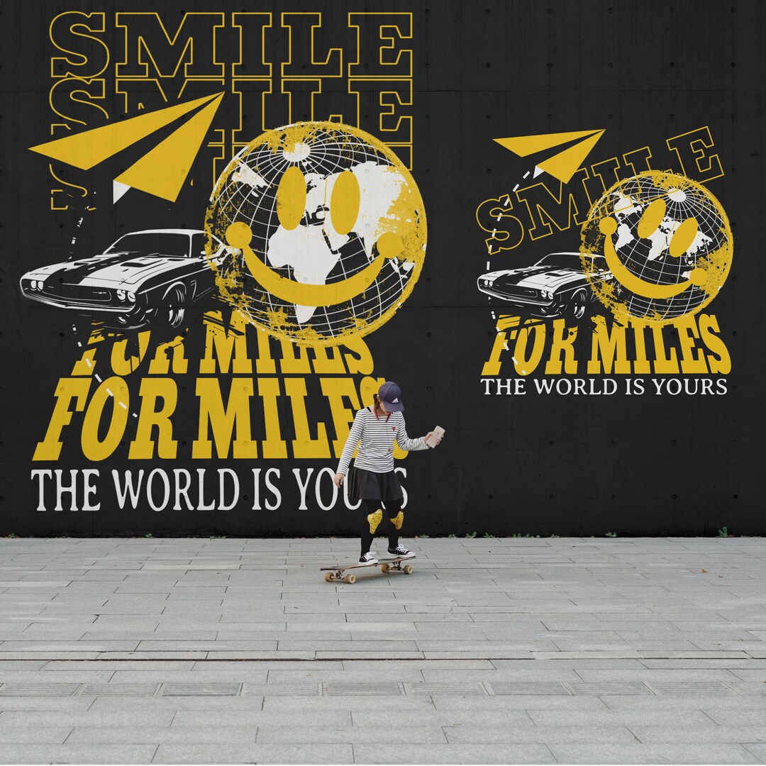 SMILE FOR MILES- the World is Yours - Svg - Png - Etsy
