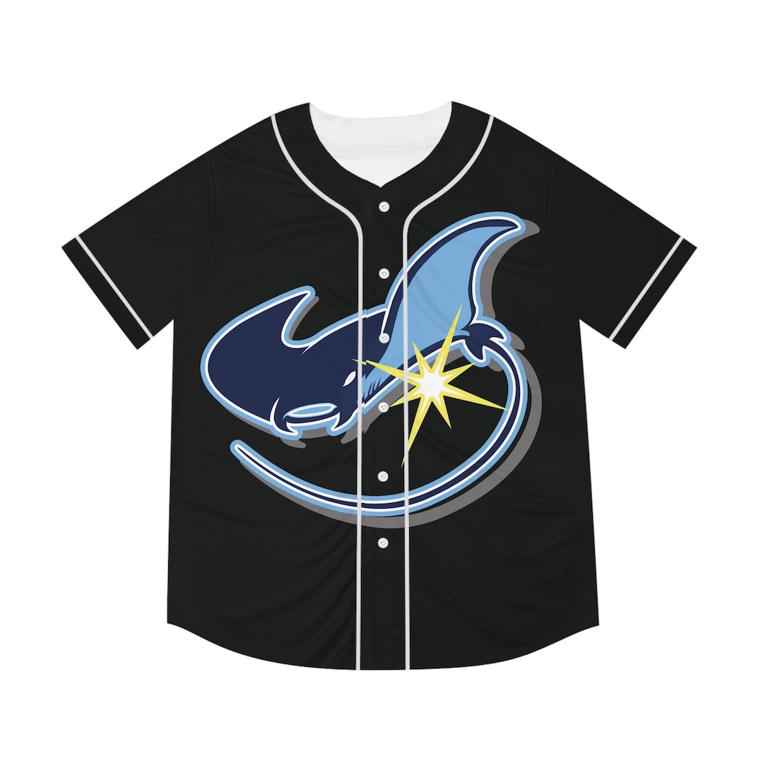 Devil Ray, Manta Ray Sports Logo Baseball Jersey, Unisex Baseball Tee ...