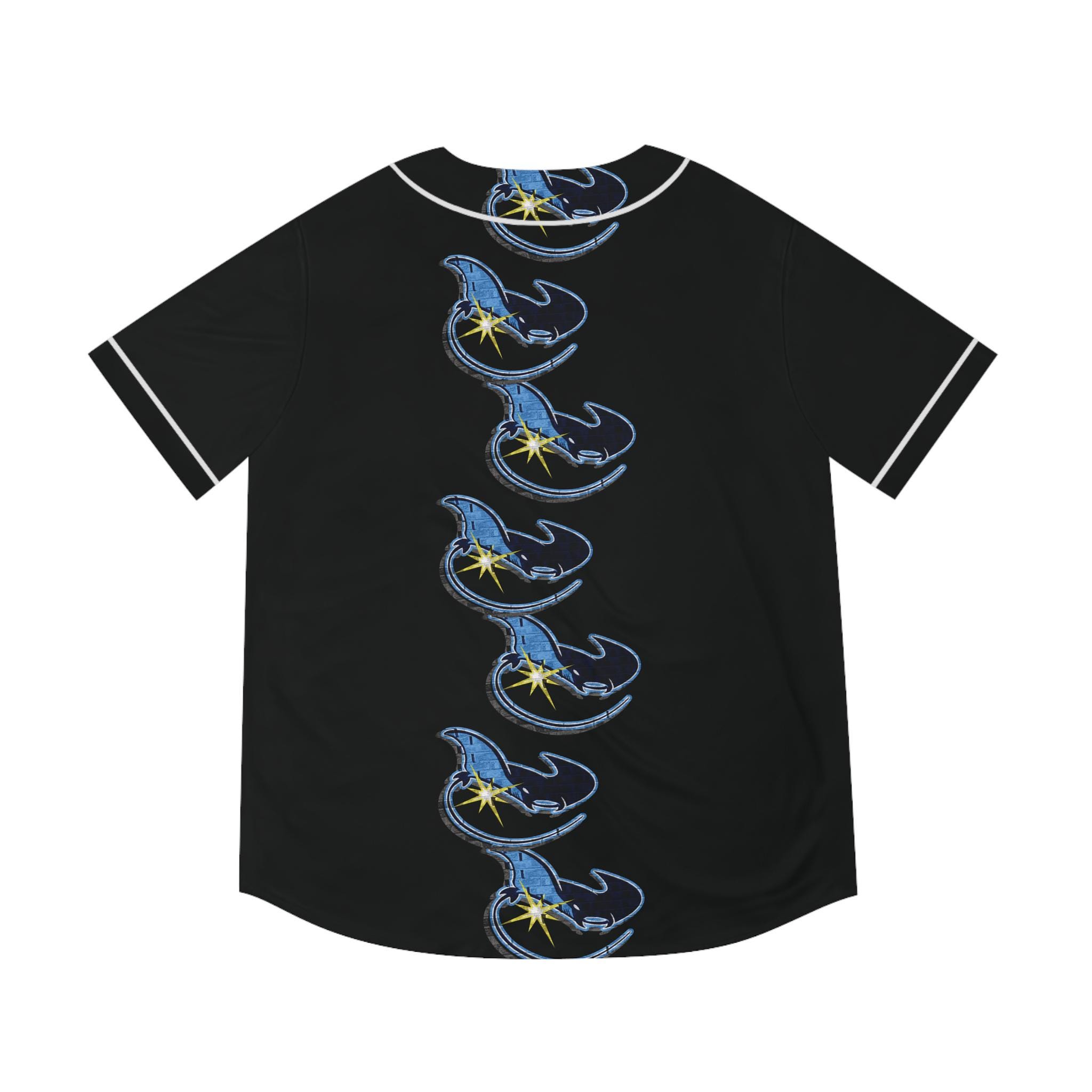 Devil Ray, Manta Ray Sports Logo Baseball Jersey, Unisex Baseball Tee ...