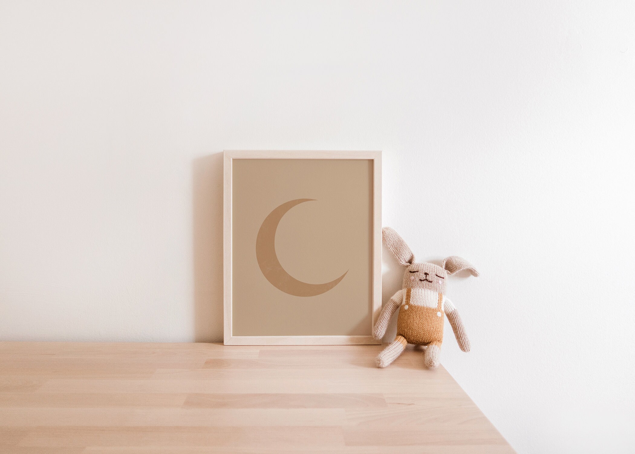Crescent Moon Print Moon Print Abstract Printable Art - Etsy