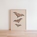 Halloween Bat Wall Art Bat Wall Art Halloween Art Print - Etsy