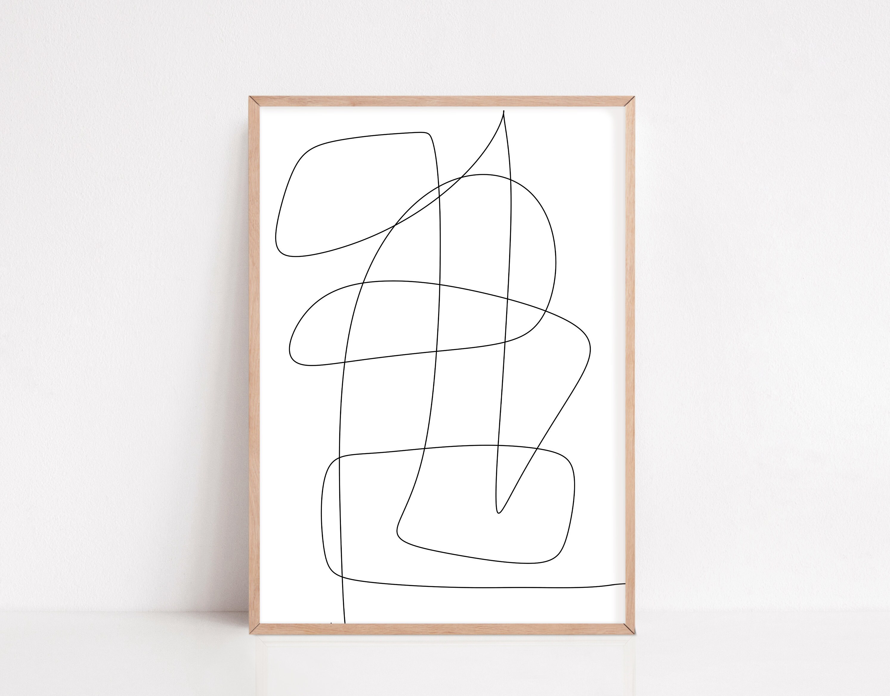 Scribble Art | One Line Art | Minimalist Line Art | Fine Line Art Print ...