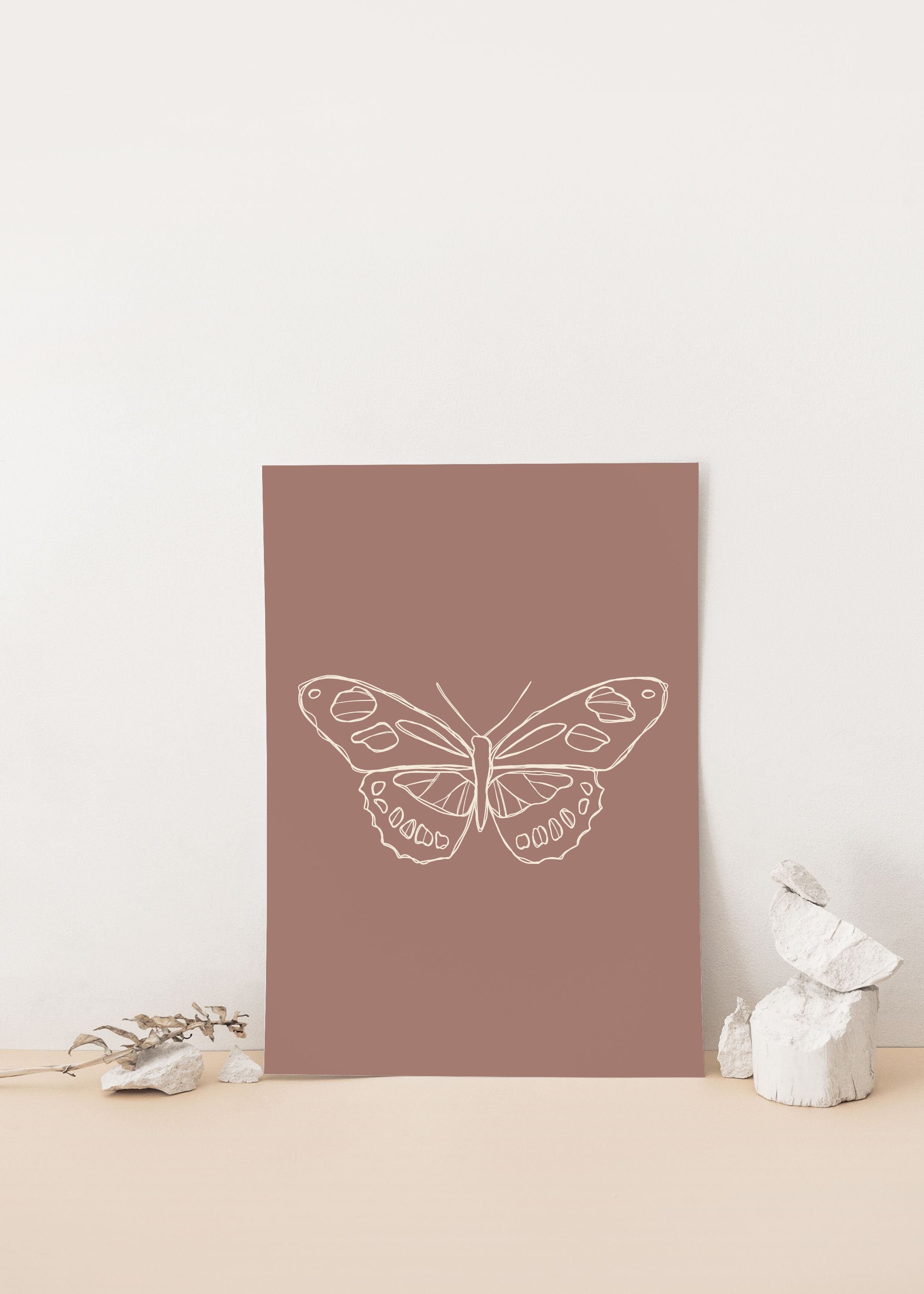 Butterfly Line Art Line Art Print Abstract Printable Art - Etsy