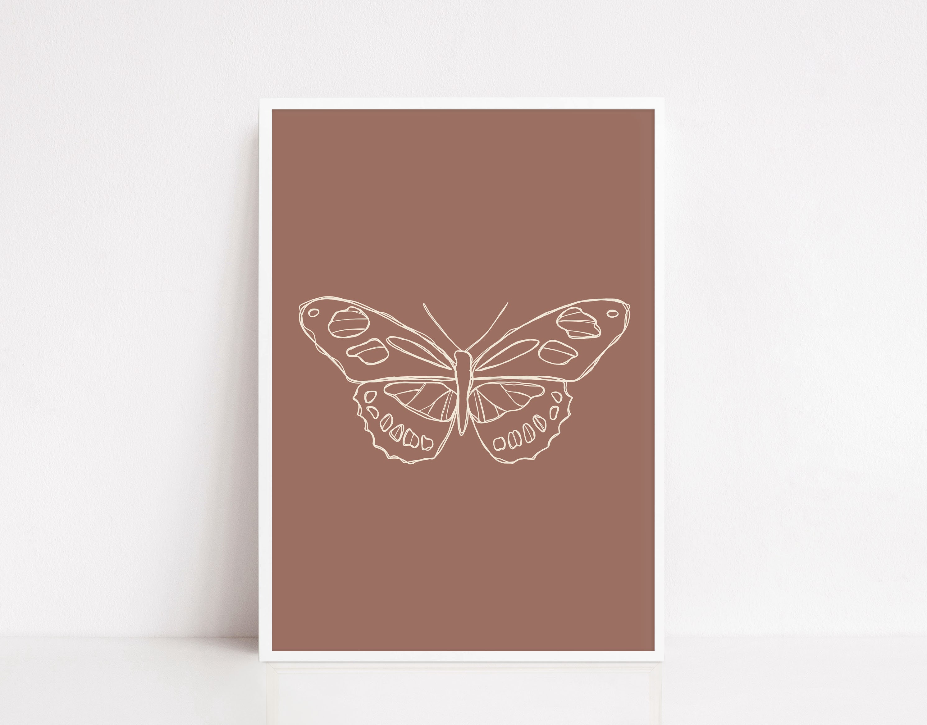 Butterfly Line Art Line Art Print Abstract Printable Art - Etsy
